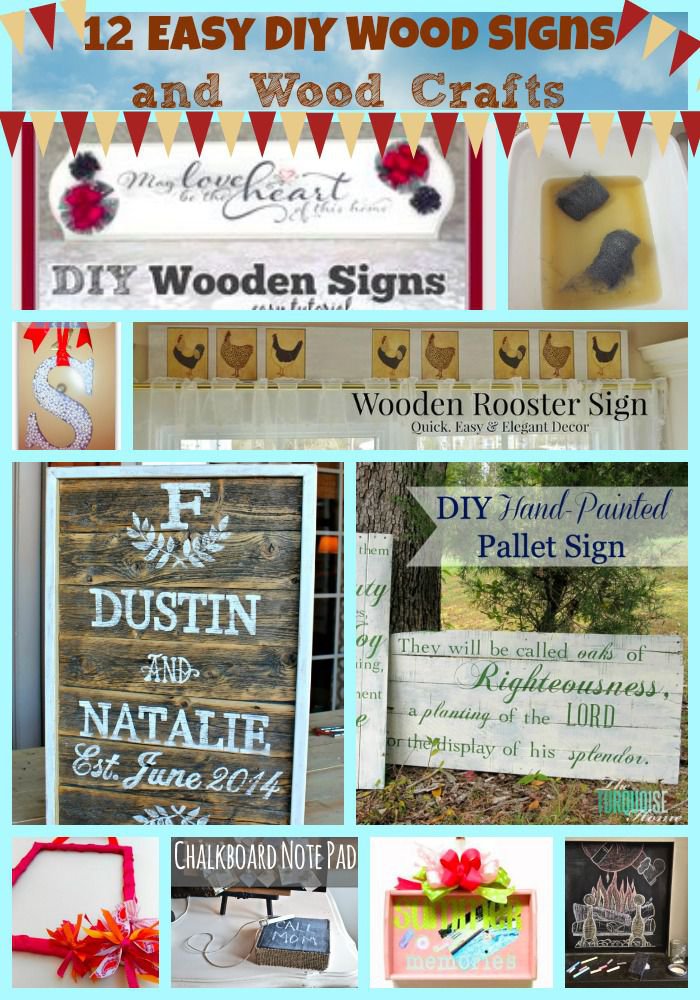 Feature Friday 12 Easy DIY Wooden Signs and Wood Crafts - Bowdabra