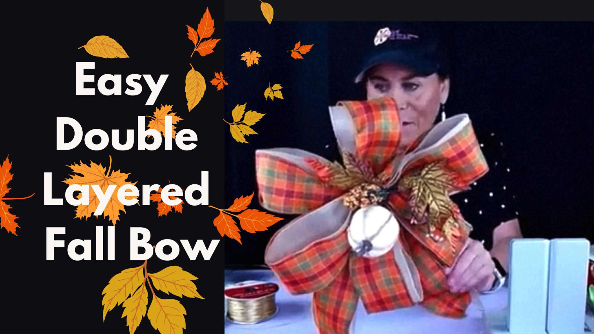 Video DIY - How to make a quick and easy fall bow - Bowdabra