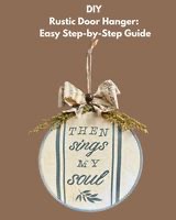 Video how to - make a super easy rustic door hanger - Bowdabra