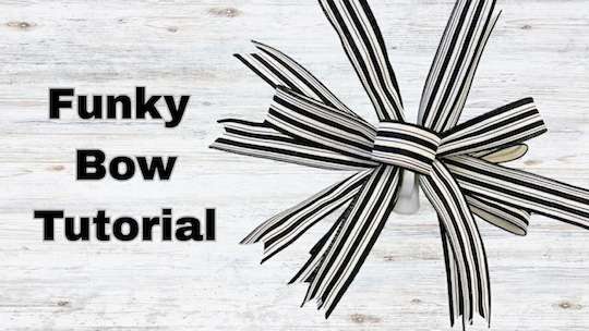 How to make quick and easy funky bow - Bowdabra